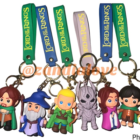 Accessories | New Lord Of The Rings Cartoon Character Keychains New Set ...